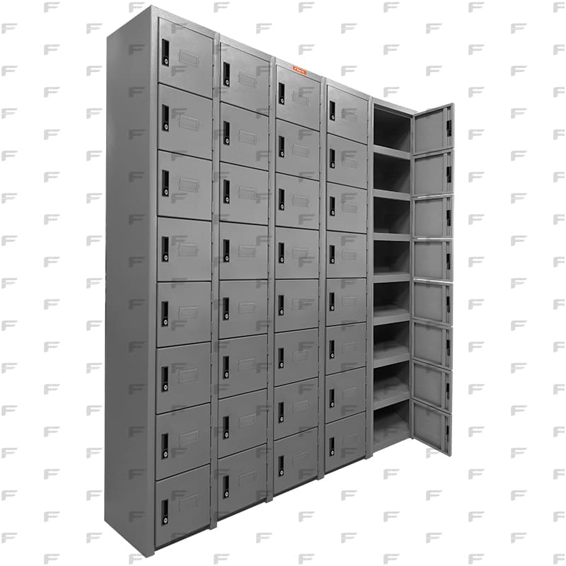 Locker Metálico con 40 Puertas Lisas con Porta Etiqueta – con Chapa ...