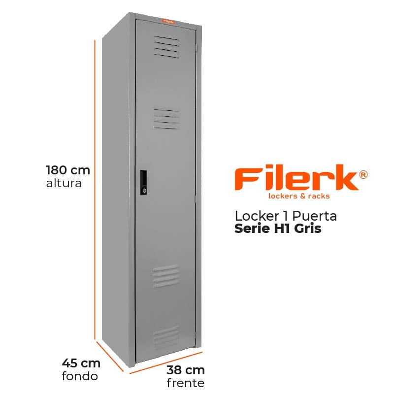 Locker Metálico Filerk 1 Puerta con Cerradura con Jaladera – Lockers ...