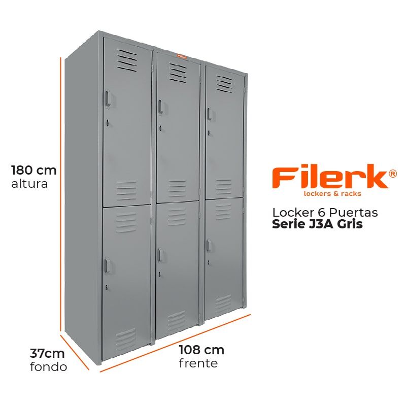Locker Grande en Tándem Serie J5B 10 Puertas – Lockers Metálicos Filerk ...